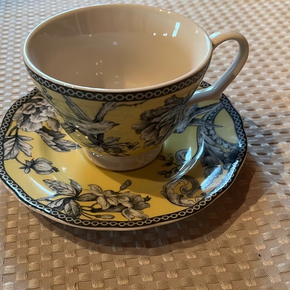 222 Fifth | Dining | 222 Fifth Adelaide Yellow Tea Cup And Saucer ...
